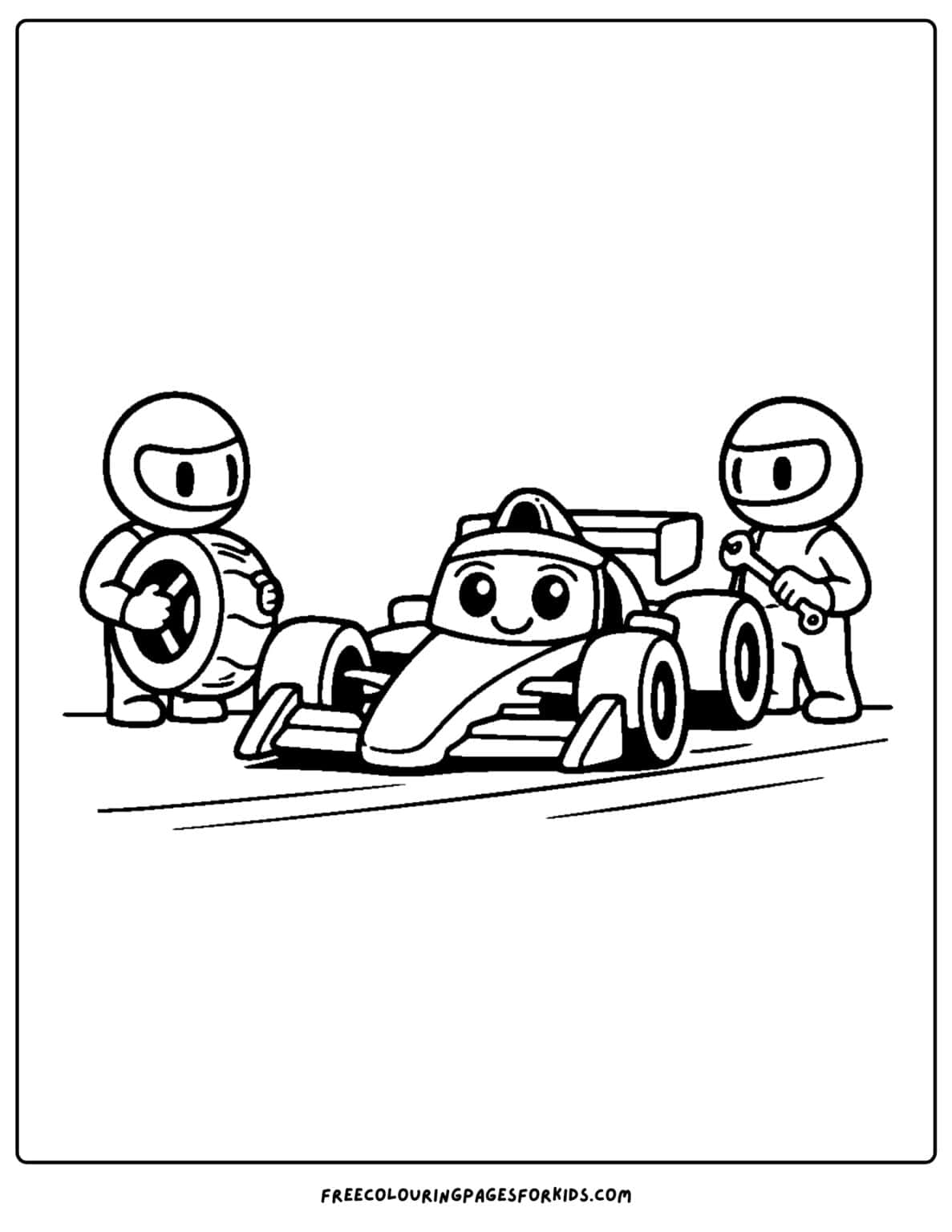 Race Car Coloring Pages