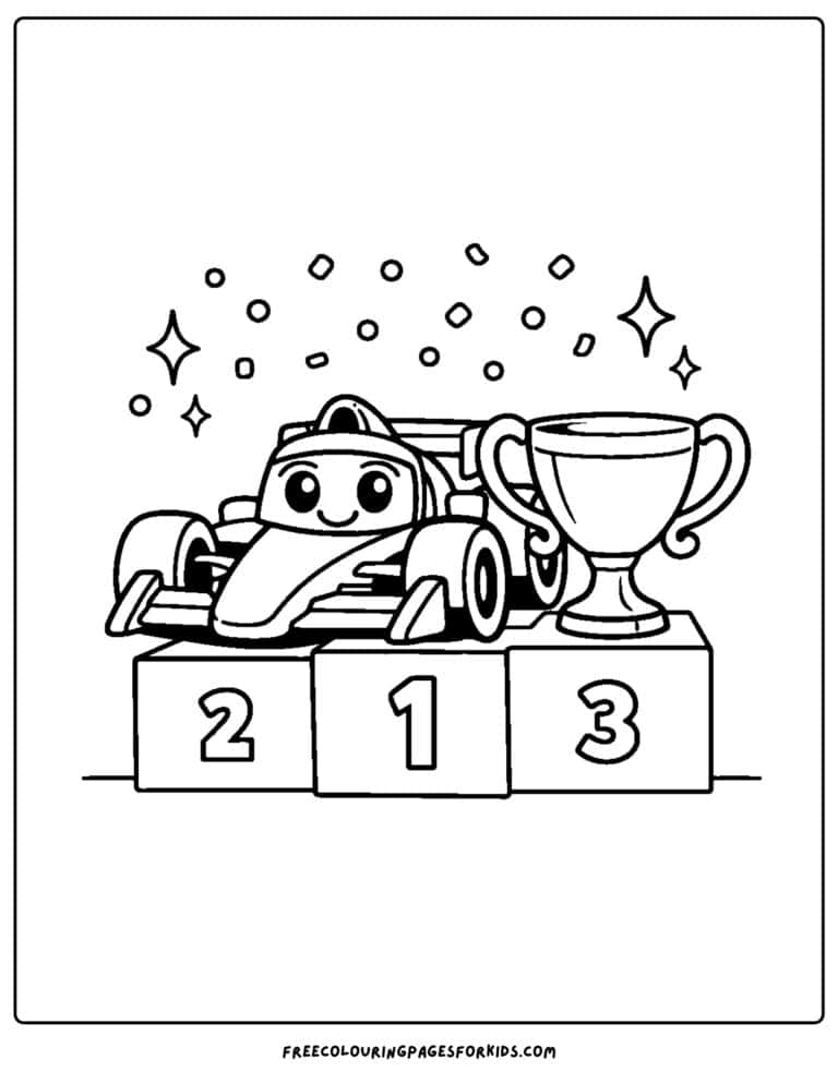 Race Car Coloring Pages