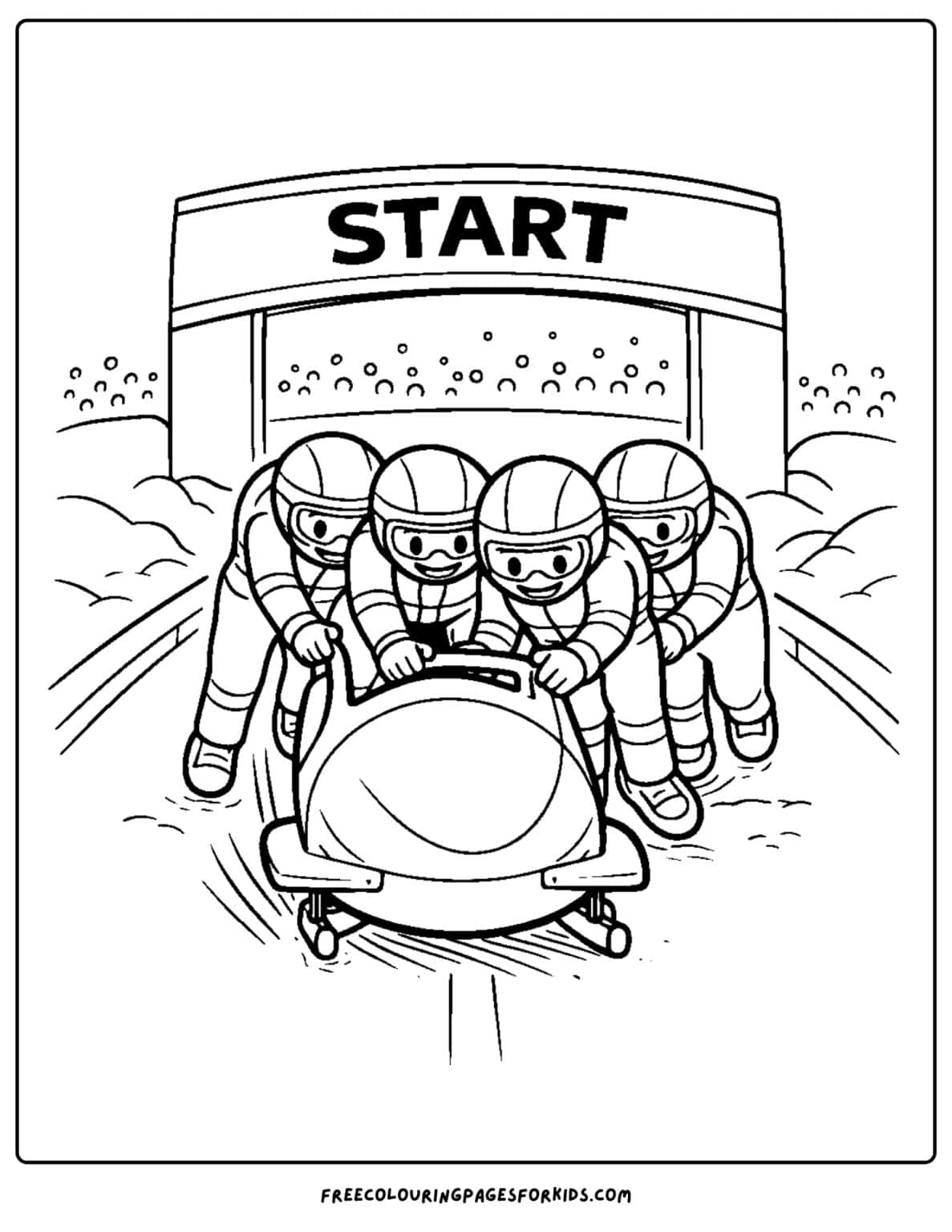 Winter Olympics Coloring Pages - Coloring Feel