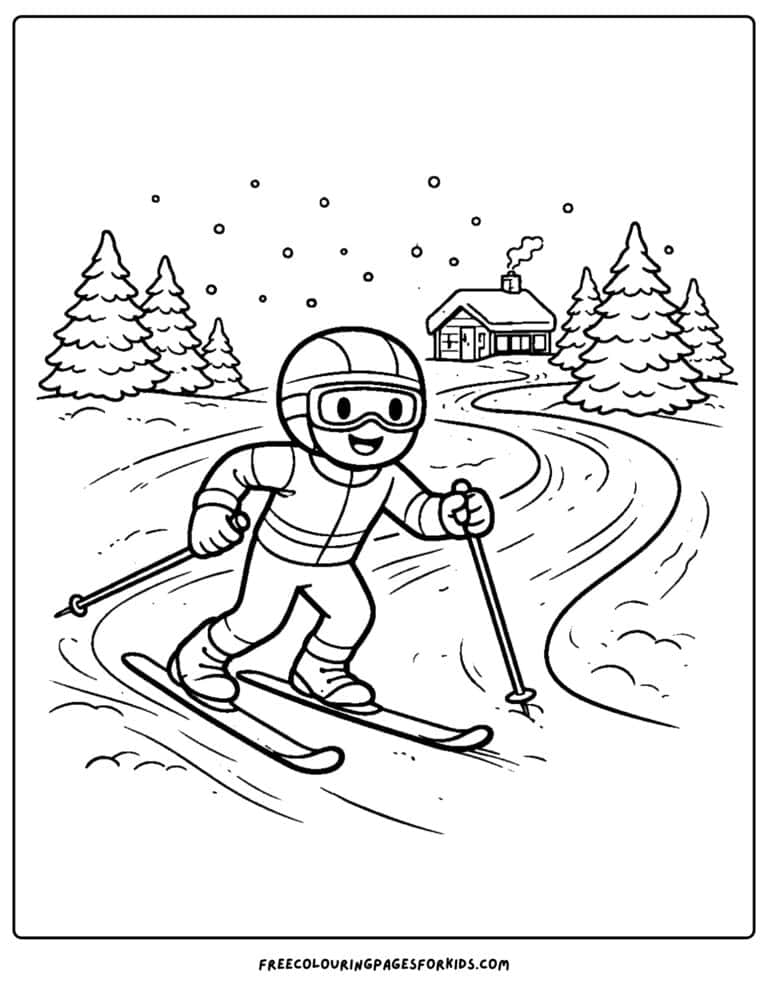 Winter Olympics Coloring Pages - Coloring Feel