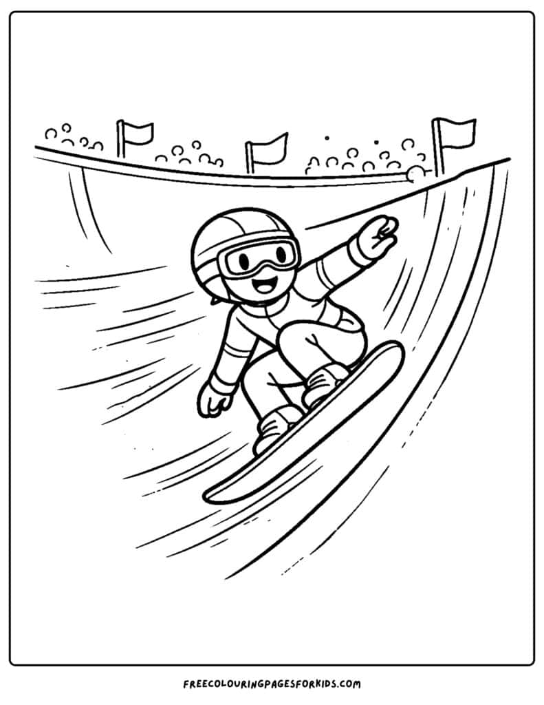 Winter Olympics Coloring Pages - Coloring Feel
