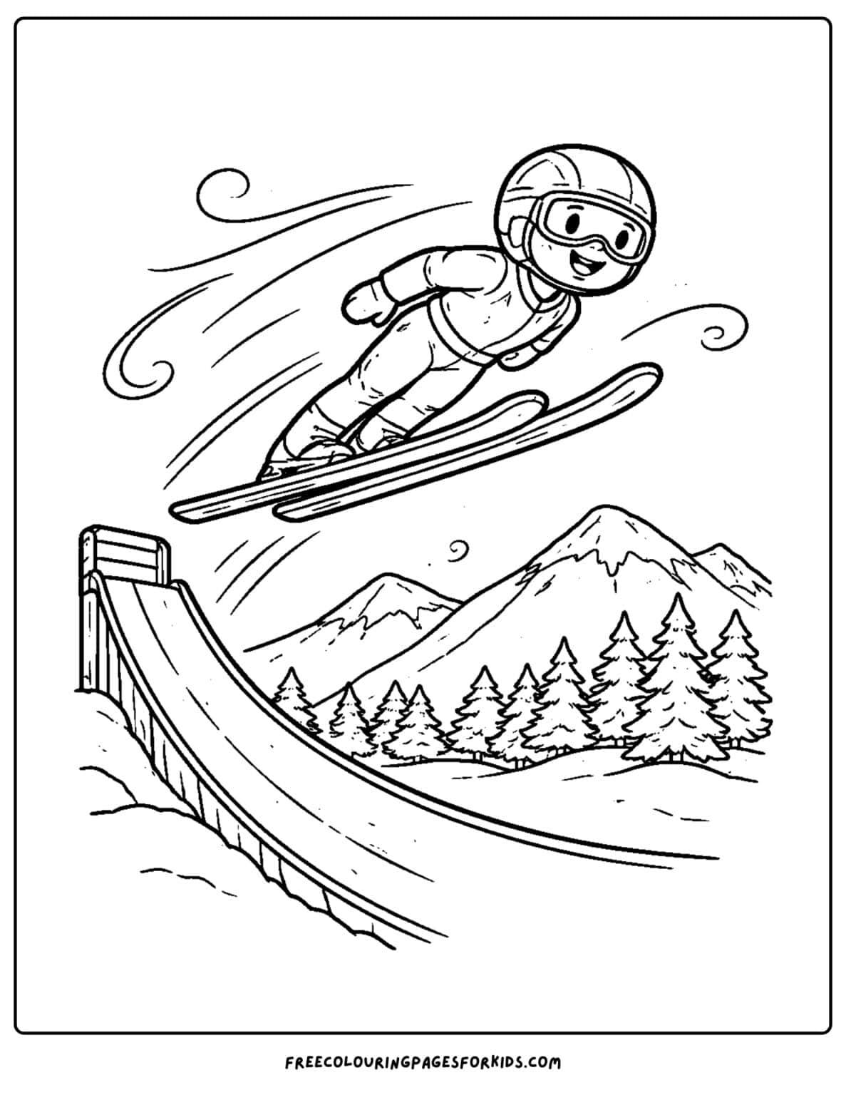 Winter Olympics Coloring Pages - Coloring Feel