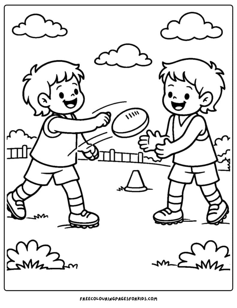 AFL Football Coloring Pages
