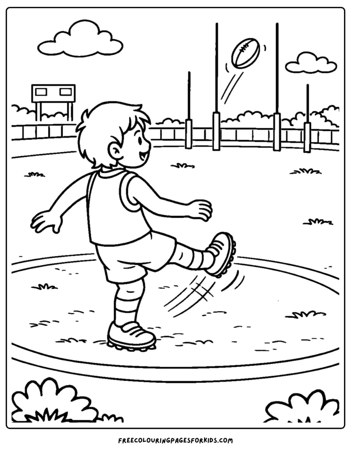 AFL Football Coloring Pages
