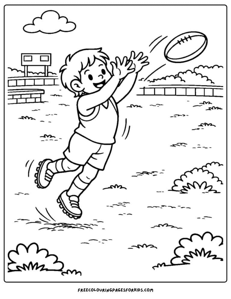 AFL Football Coloring Pages