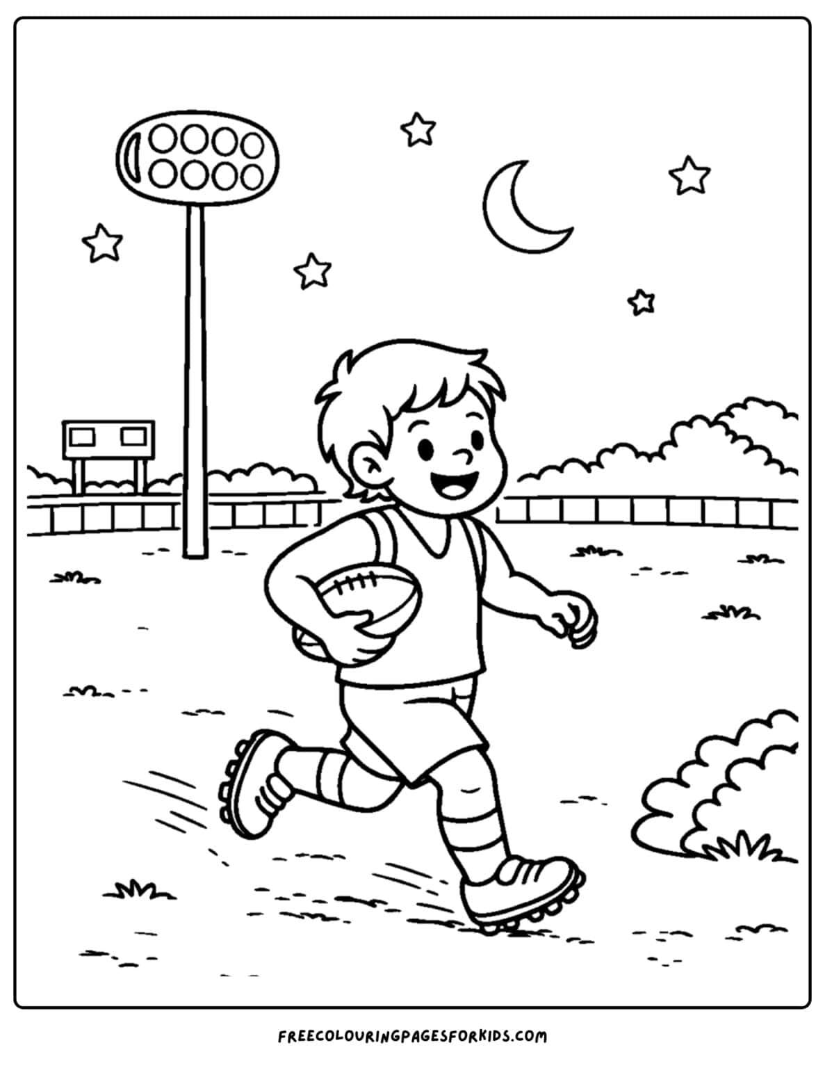 AFL Football Coloring Pages