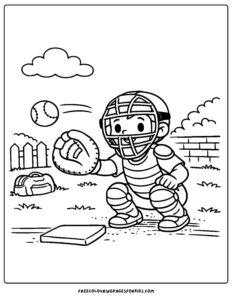 Baseball Coloring Pages
