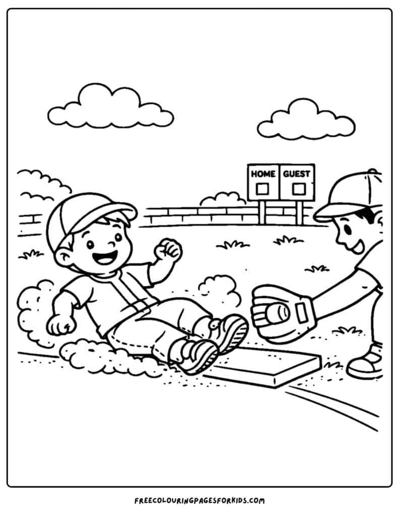 Baseball Coloring Pages