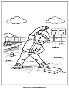 Baseball Coloring Pages