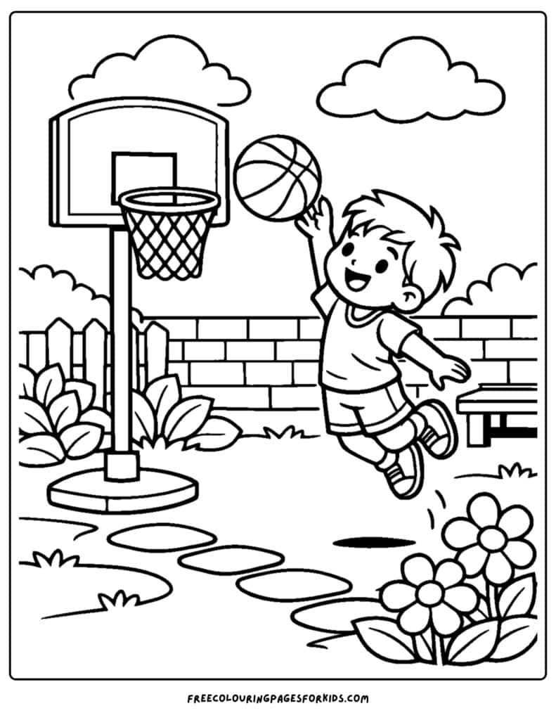 Basketball Coloring Pages