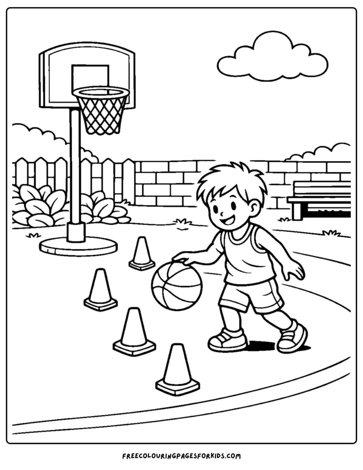 Basketball Coloring Pages