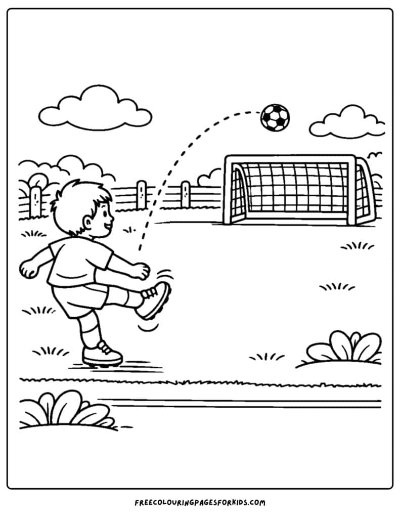 Soccer Coloring Pages