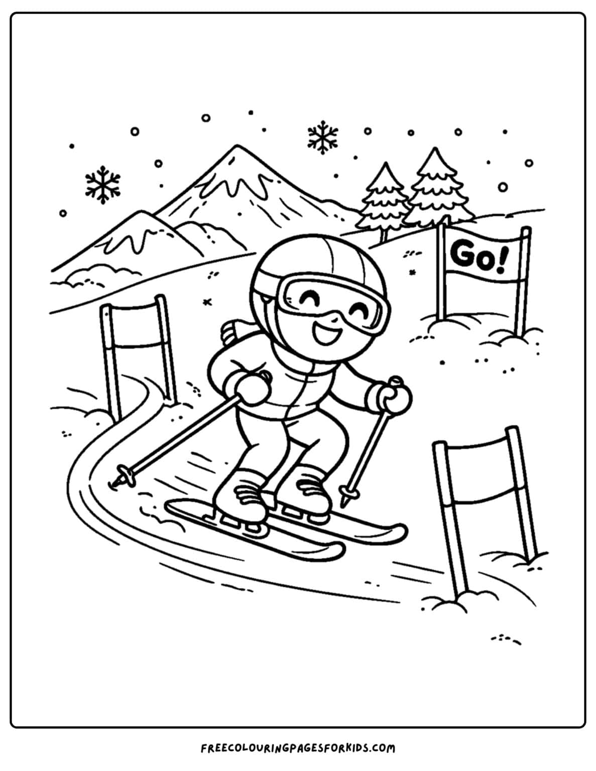 Winter Olympics Coloring Pages