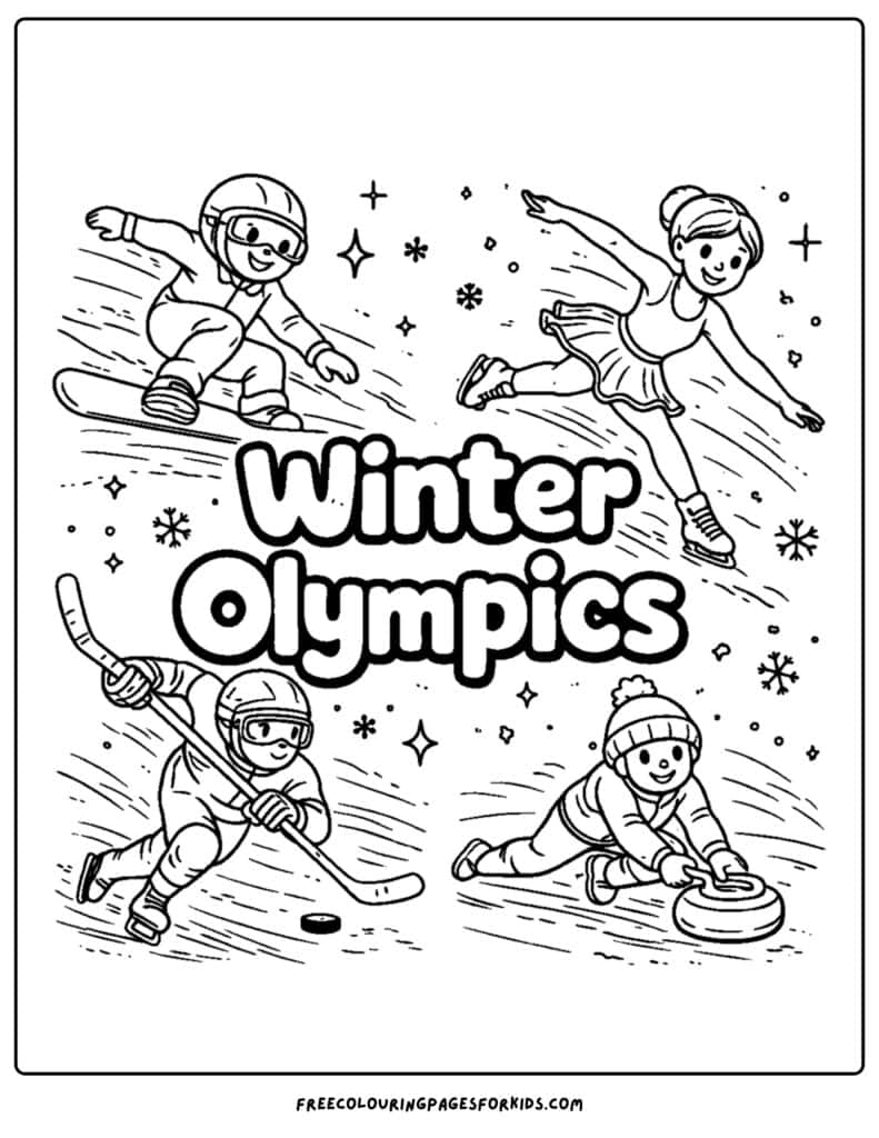 Winter Olympics Coloring Pages