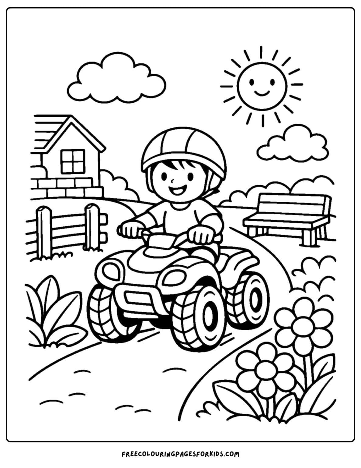 ATV Coloring Pages