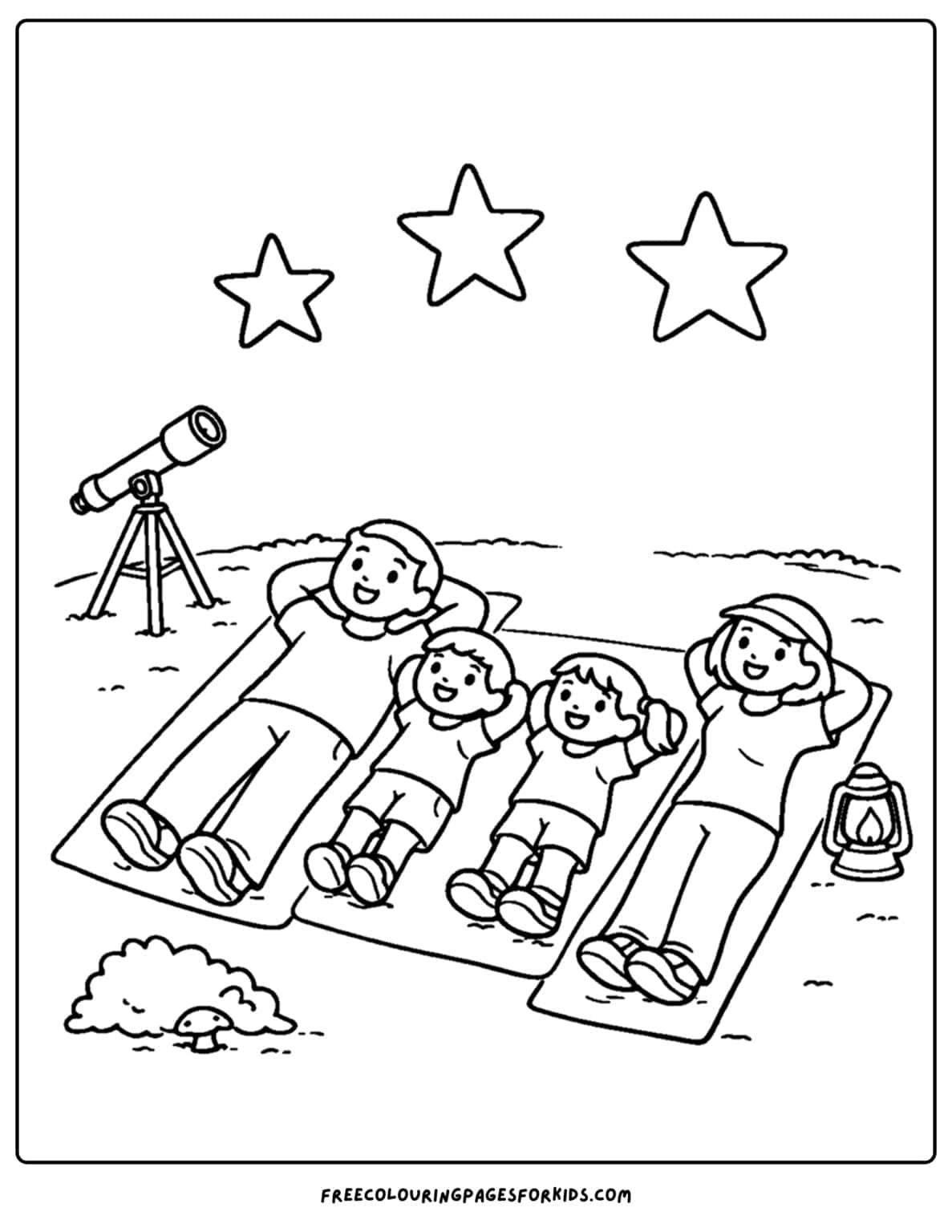 Camping Coloring Pages
